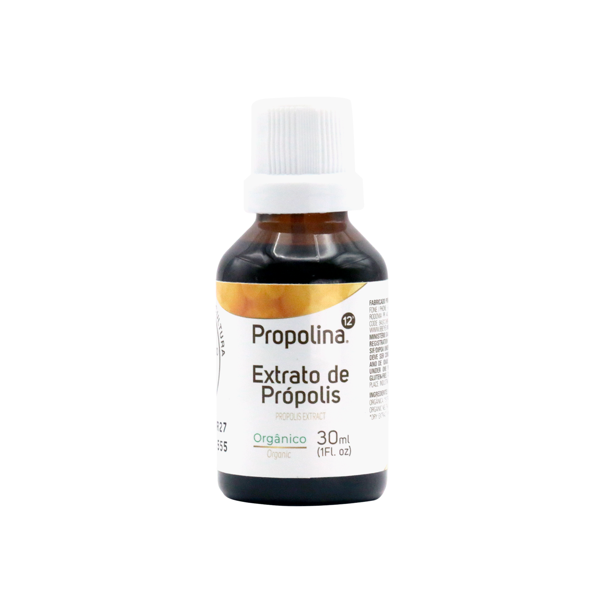 PROPOLINA 12% - EXTRATO DE PRÓPOLIS - ORGÂNICO - 30ML - BreyerShop