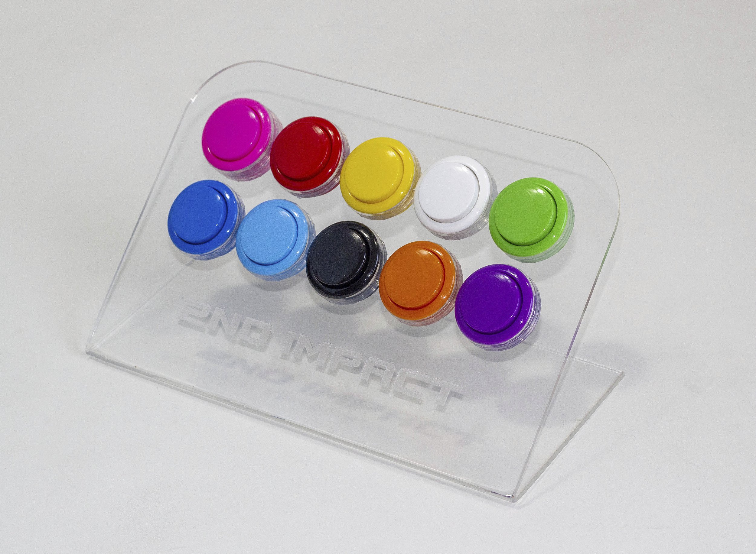 8 BOTÕES 2ND IMPACT BRILHOSOS CHERRY - 2ND Impact