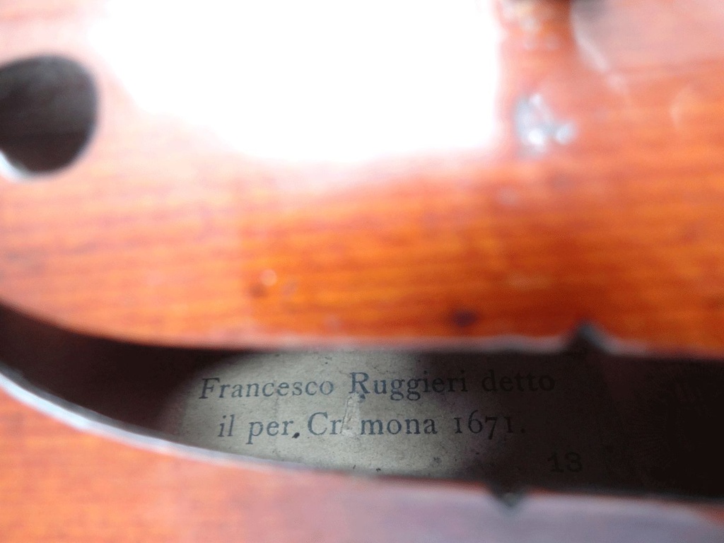 FRANCESCO RUGGERI, VIOLINO DE WORKSHOP FRANCÊS ANO 1870, SÉC. 19 - JEAN ...