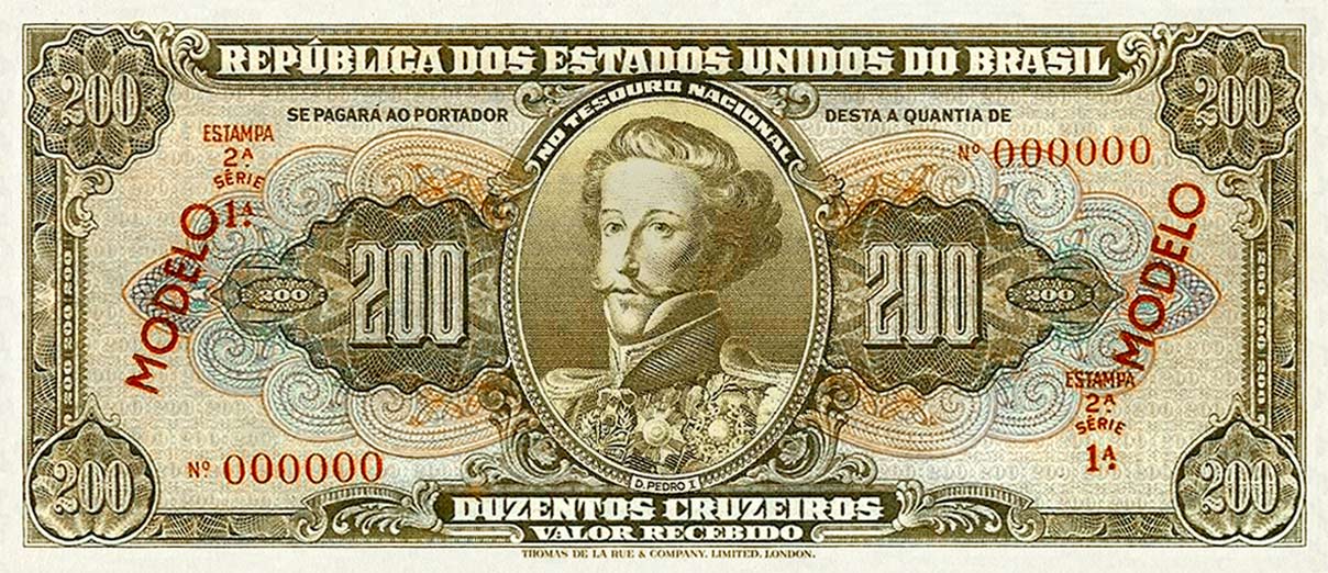 Cédula Inglesinha 200 Mil Cruzeiros - C097 | C098 | C097s | C097m - seteprint.com.br