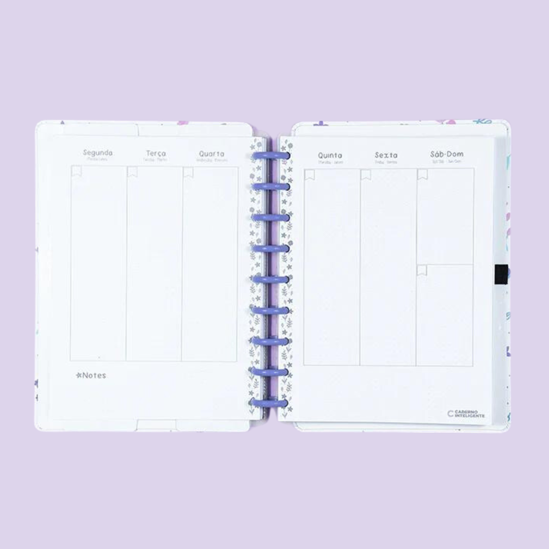 Planner Permanente - Caderno Inteligente - LILAC FIELDS BY @SOF ...