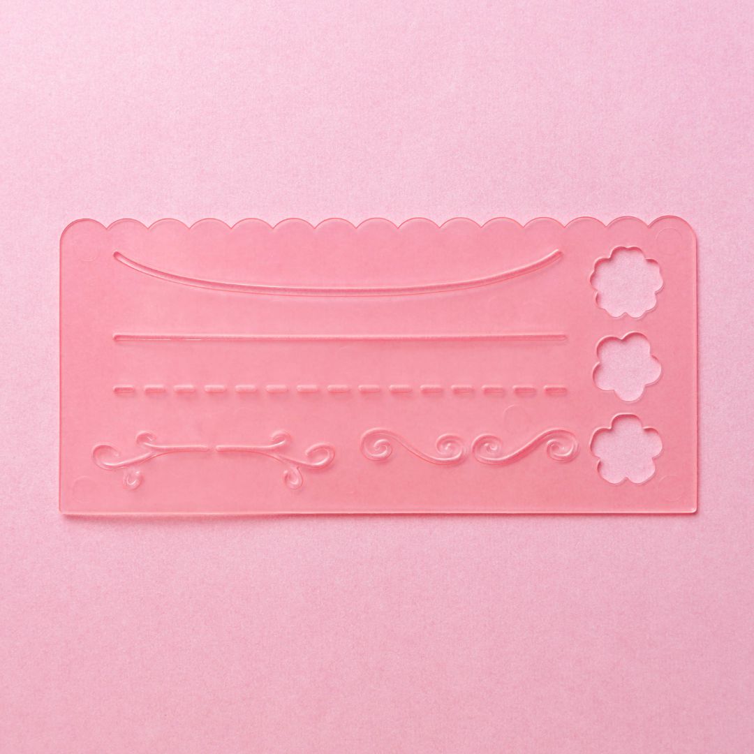 Régua Stencil - Molin - By Sof Bolsa c/ 4 Unidades Translúcidas ...