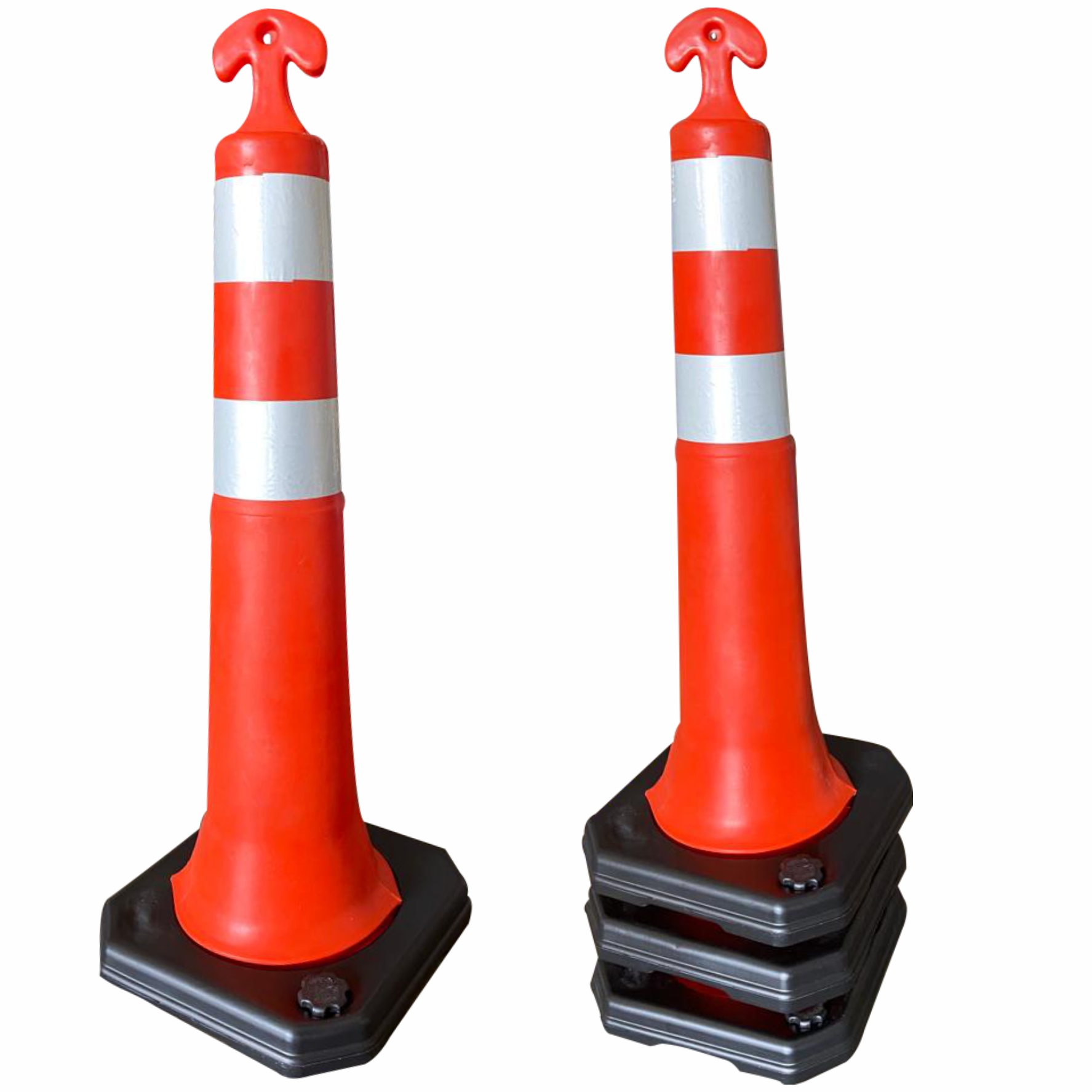 Cone balizador Sinalização de Tráfego com refletivo - SindicoShop