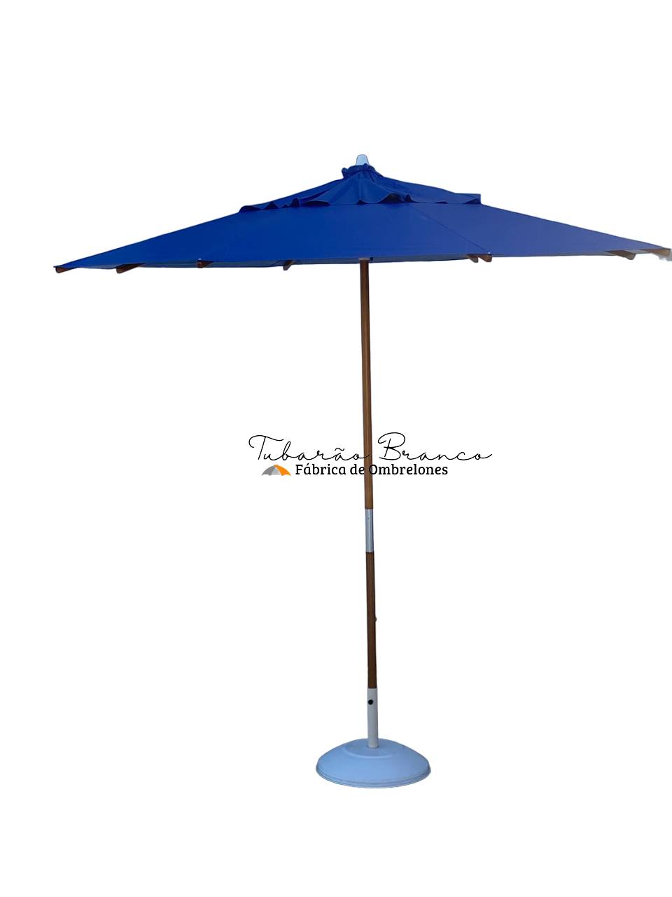 Redondo 2,40 m - Madeira - Azul - Comprar Ombrelones em Tubarão Branco ...