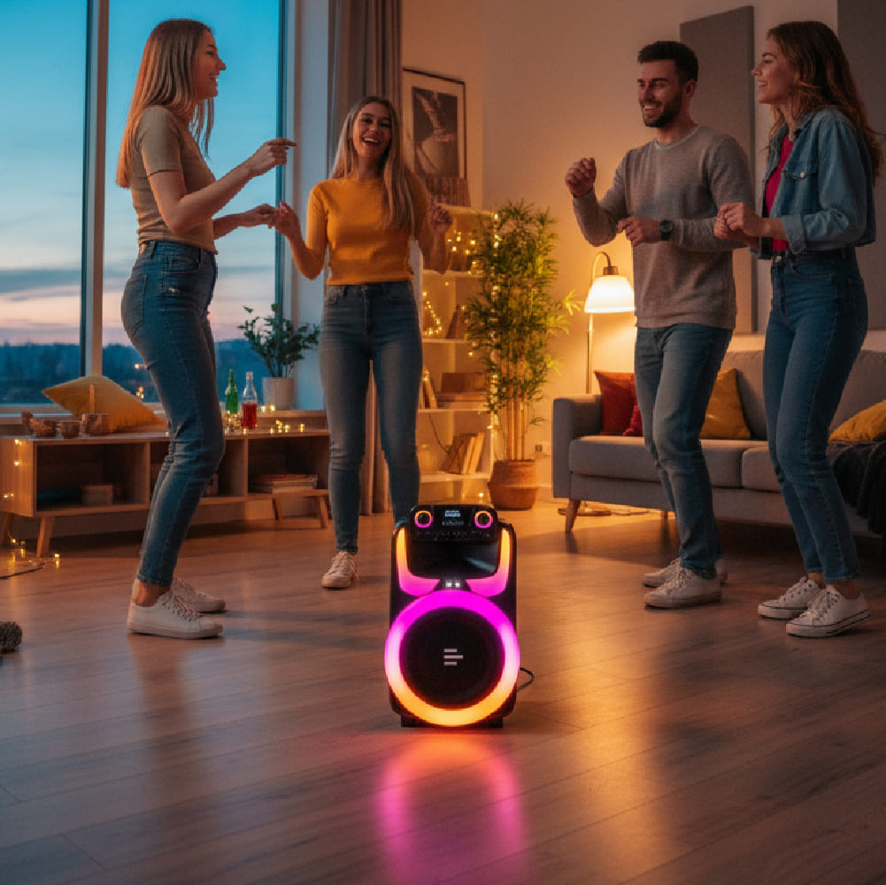 Caixa de Som Pulse Burst 2 SP408 Com Bateria 12" pol Radio FM 600W-2 ...