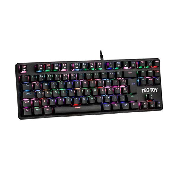 Teclado gamer mecânico USB TecToy XP Board RGB Rainbow - +micro informática