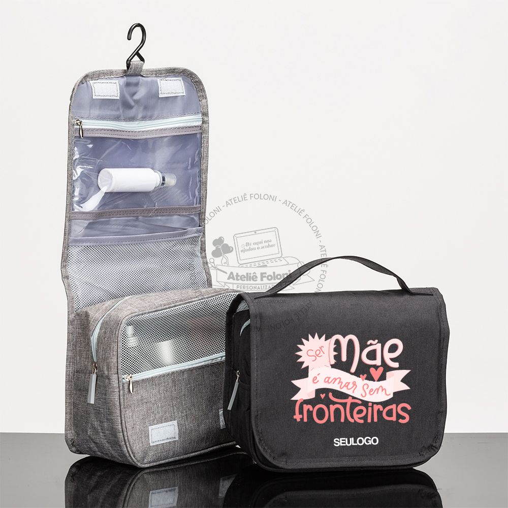 Necessaire com divisórias Dia das Mães Personalizadas - Ateliê Foloni