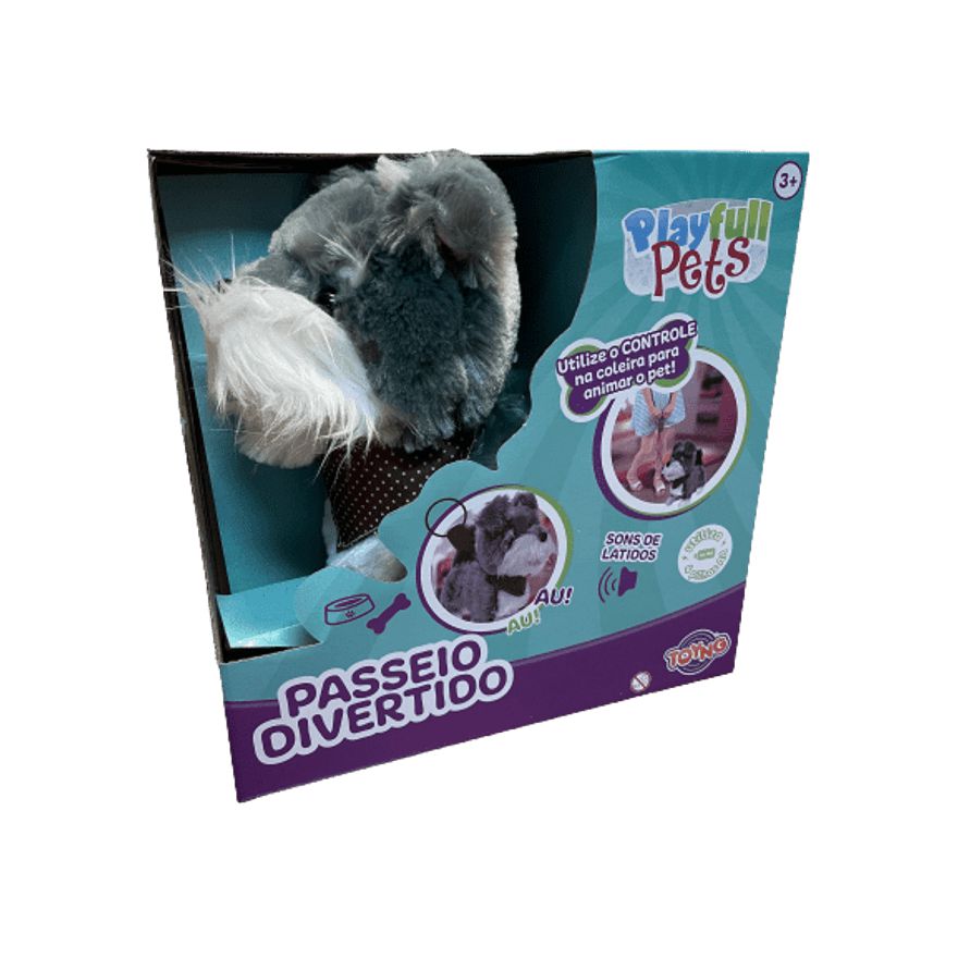 Cachorro Play Full Pets Branco - Passeio Divertido 37212 Toyng - TRENDS Brinquedos | Melhor Loja ...