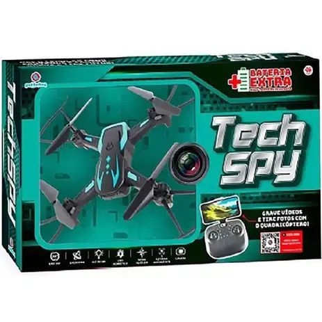 Drone Quadricóptero Techspy Com Câmera - Polibrinq Dn10000 - TRENDS Brinquedos | Melhor Loja de ...