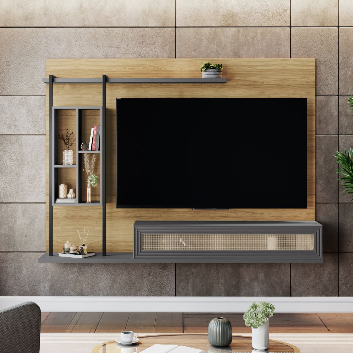 Painel com Suporte para TV até 60 Polegadas Autêntico JCM Noronha ...