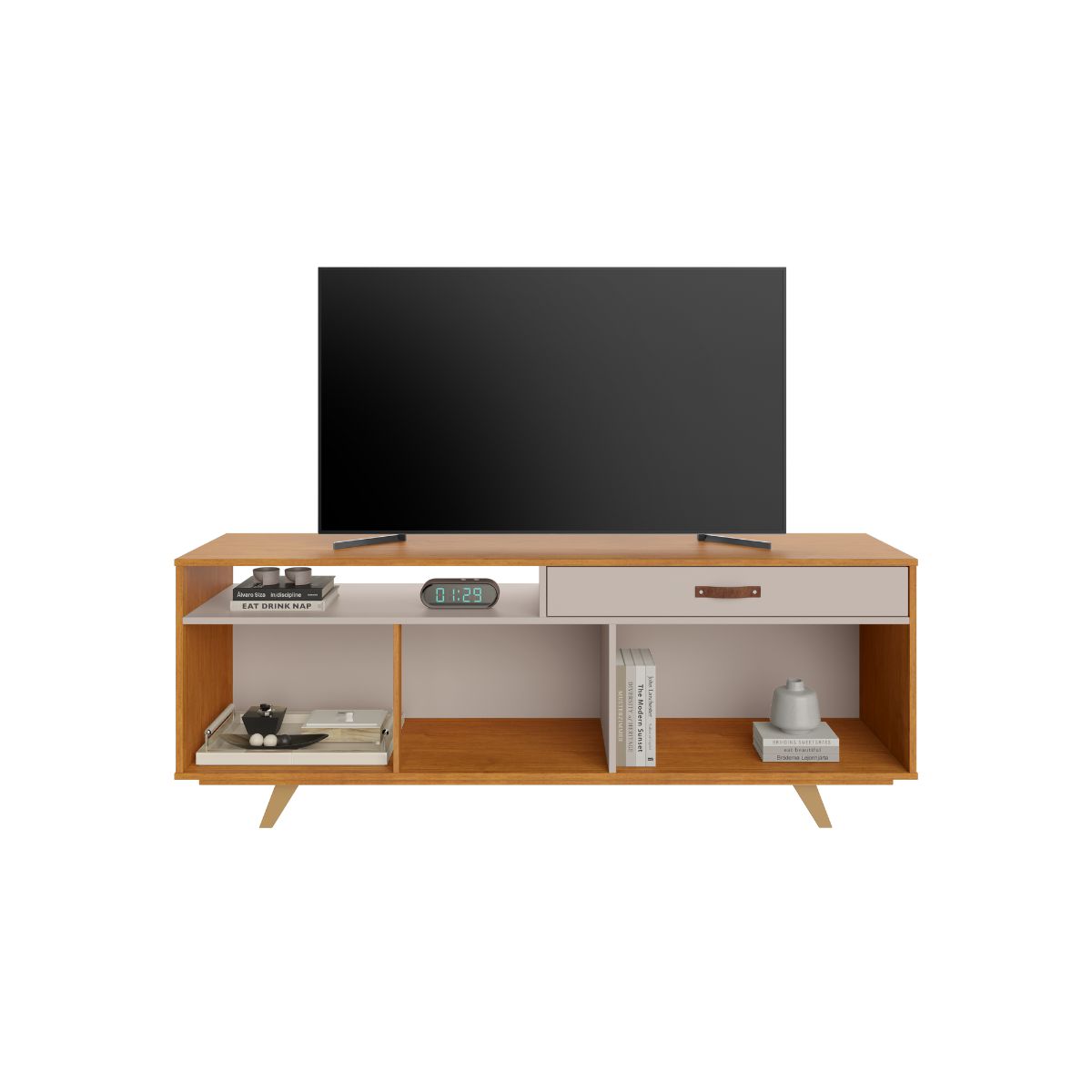 Rack para TV até 65 Polegadas Ímpar JCM Cinamomo / Off White ...