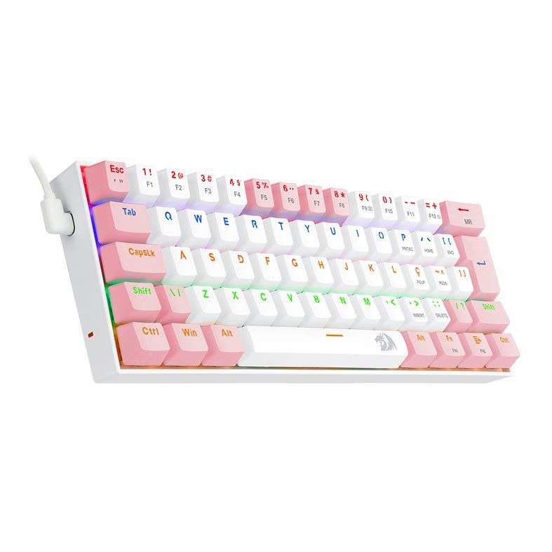 TECLADO MECANICO GAMER REDRAGON LAKSHMI RAINBOW - PipocaTech Loja Oficial TECLADO MECANICO GAMER REDRAGON LAKSHMI RAINBOW - PipocaTech Loja Oficial