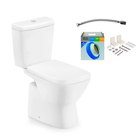 Madeireira São Luiz | Kit Vaso Sanitário Incepa Caixa Acoplada Suite ...