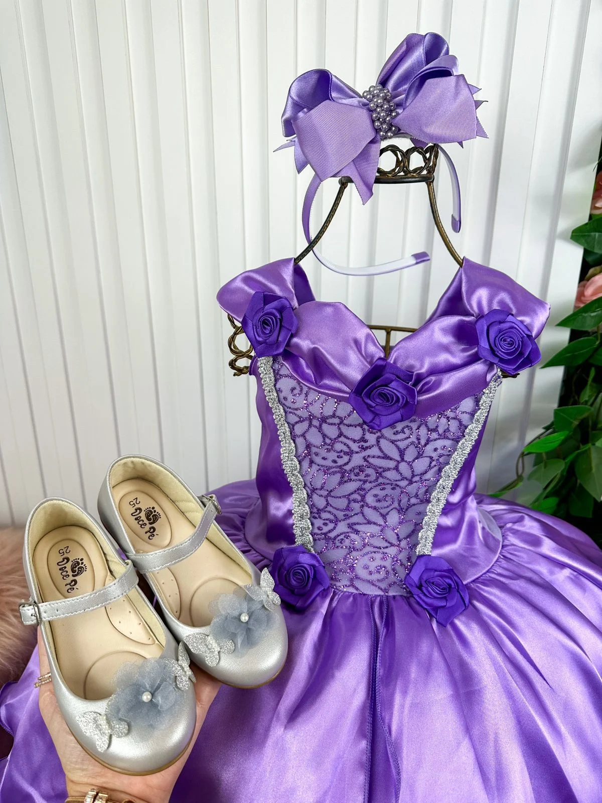 Fantasia Infantil Luxo Rapunzel Longa - PopKids Store Moda Infantil