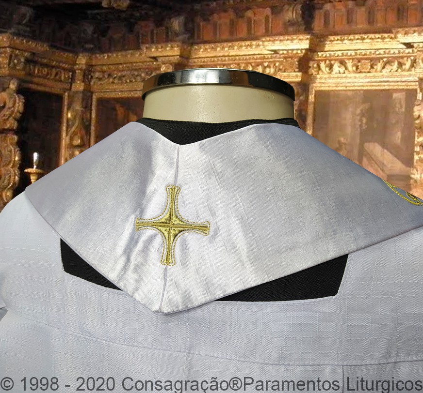 Estola Sacerdotal Romana Bordada CG ER04 - Consagração Paramentos