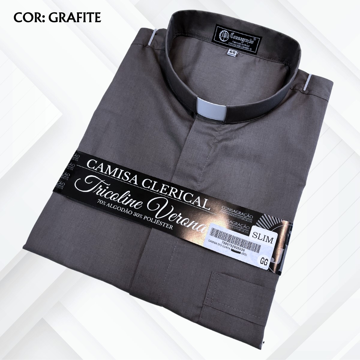 Camisa Clerical Manga Longa - Consagração Paramentos