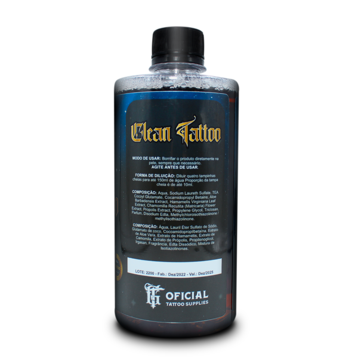 Clean Tattoo GT Oficial 500ML - GRINGOS TATTOO