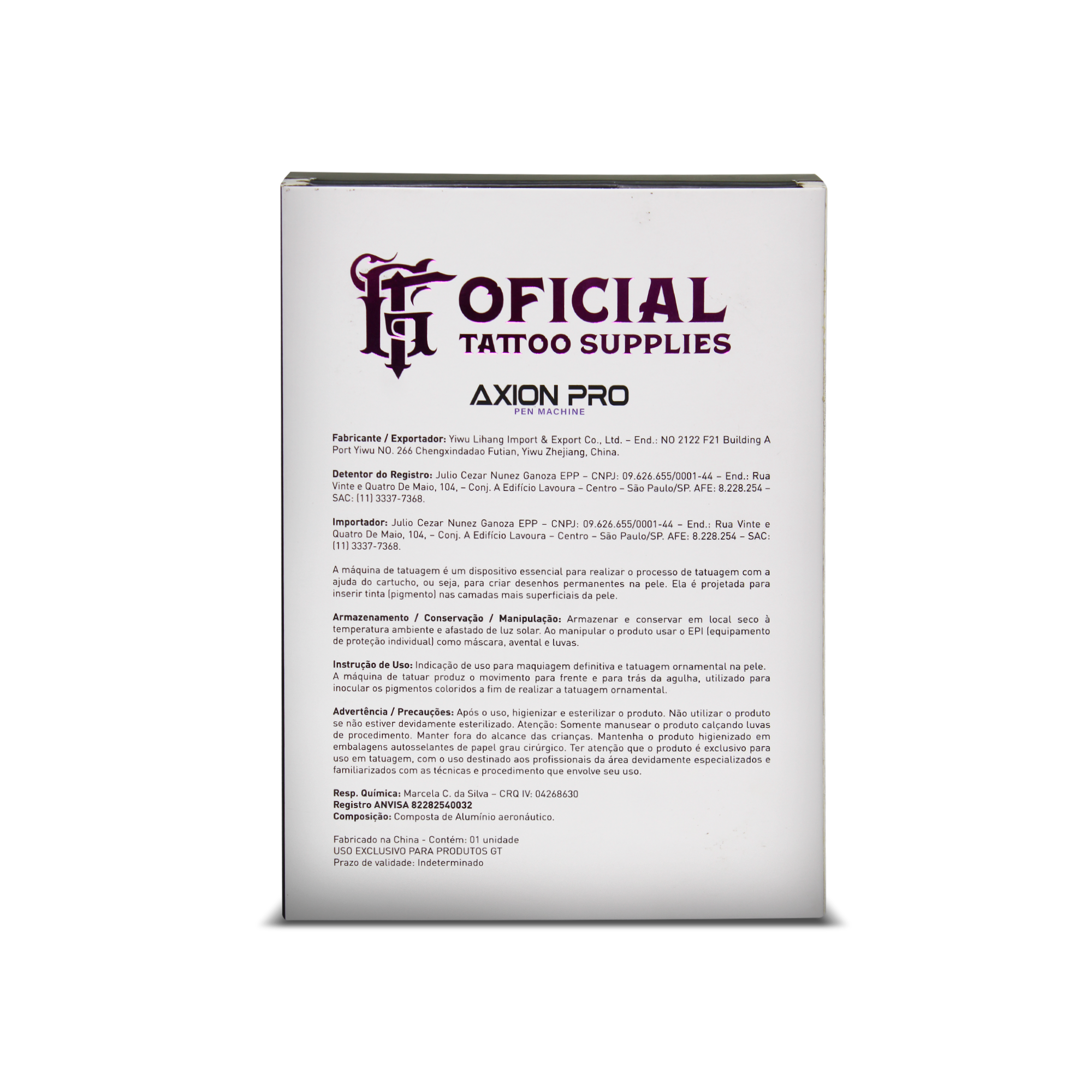 Máquina Tatuagem Pen Axion Pro - GT Oficial - Gold - GRINGOS TATTOO