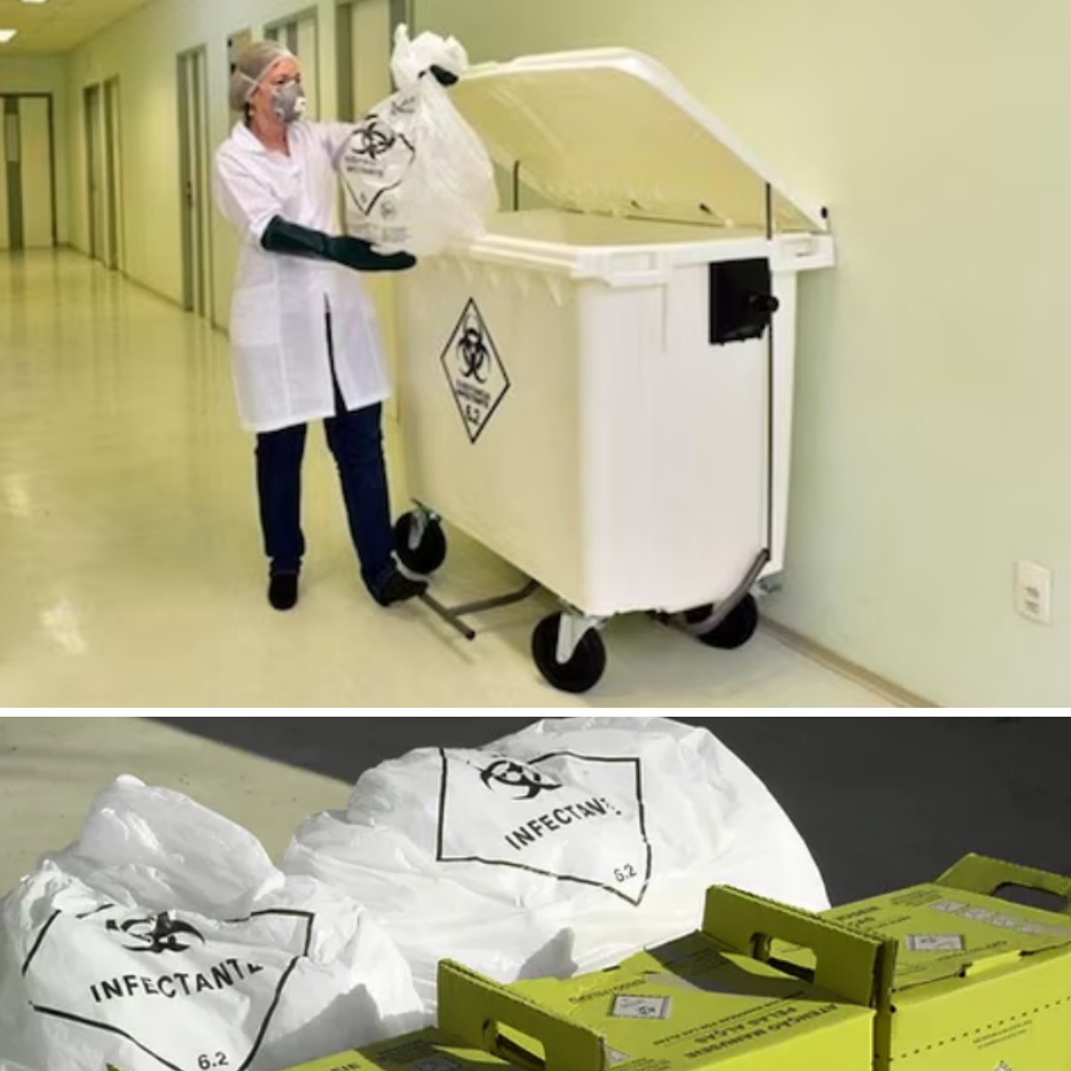 Saco de Lixo Hospitalar para resíduo Infectante Talge 30L 100 Unid ...