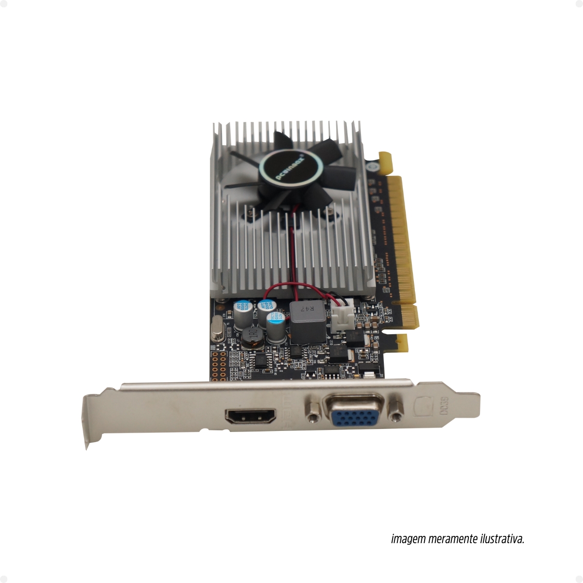 PLACA DE VÍDEO PCI EXPRESS 1GB/64BITS GT210 PCWINMAX G210LP-1D3 DDR3 B ...