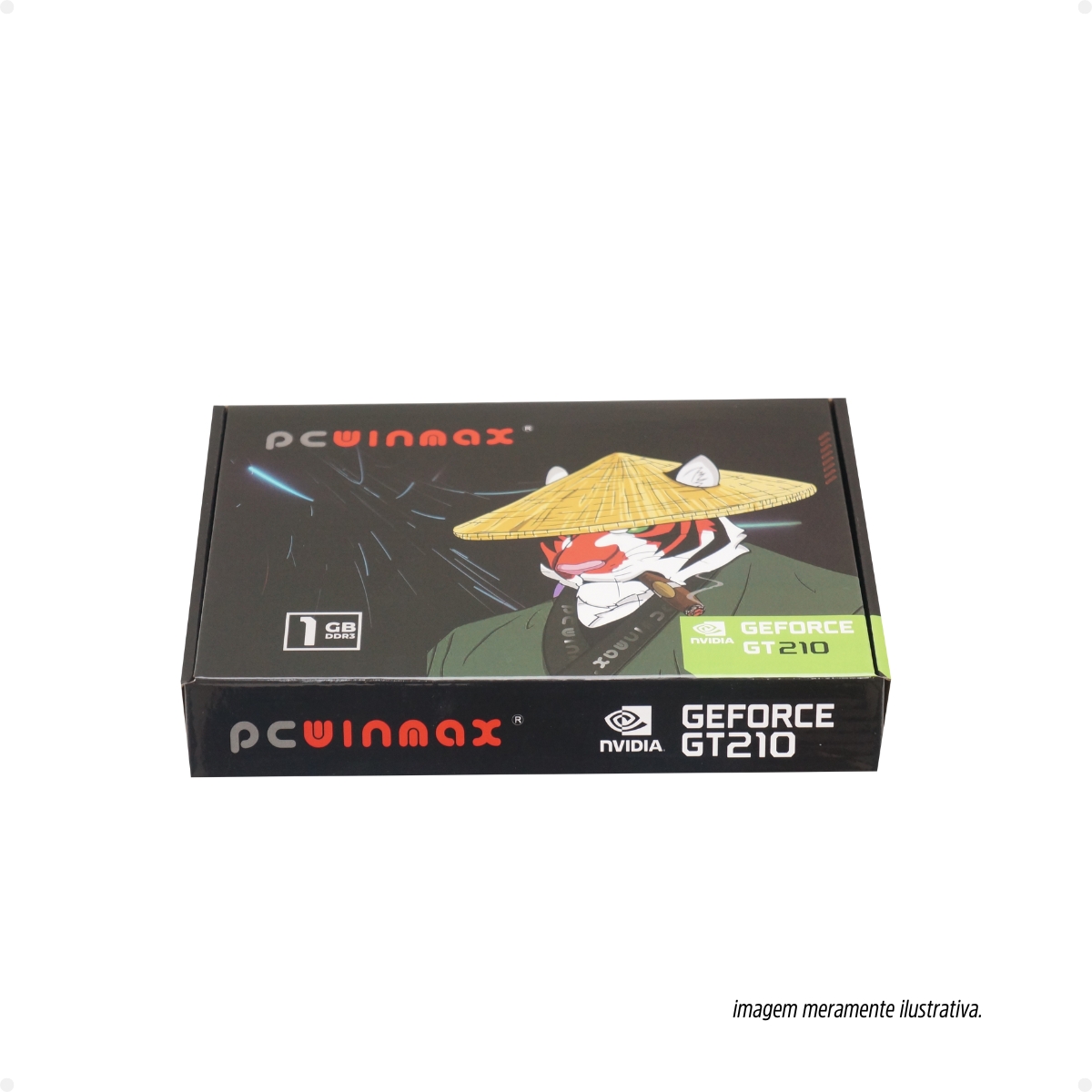 PLACA DE VÍDEO PCI EXPRESS 1GB/64BITS GT210 PCWINMAX G210LP-1D3 DDR3 B ...