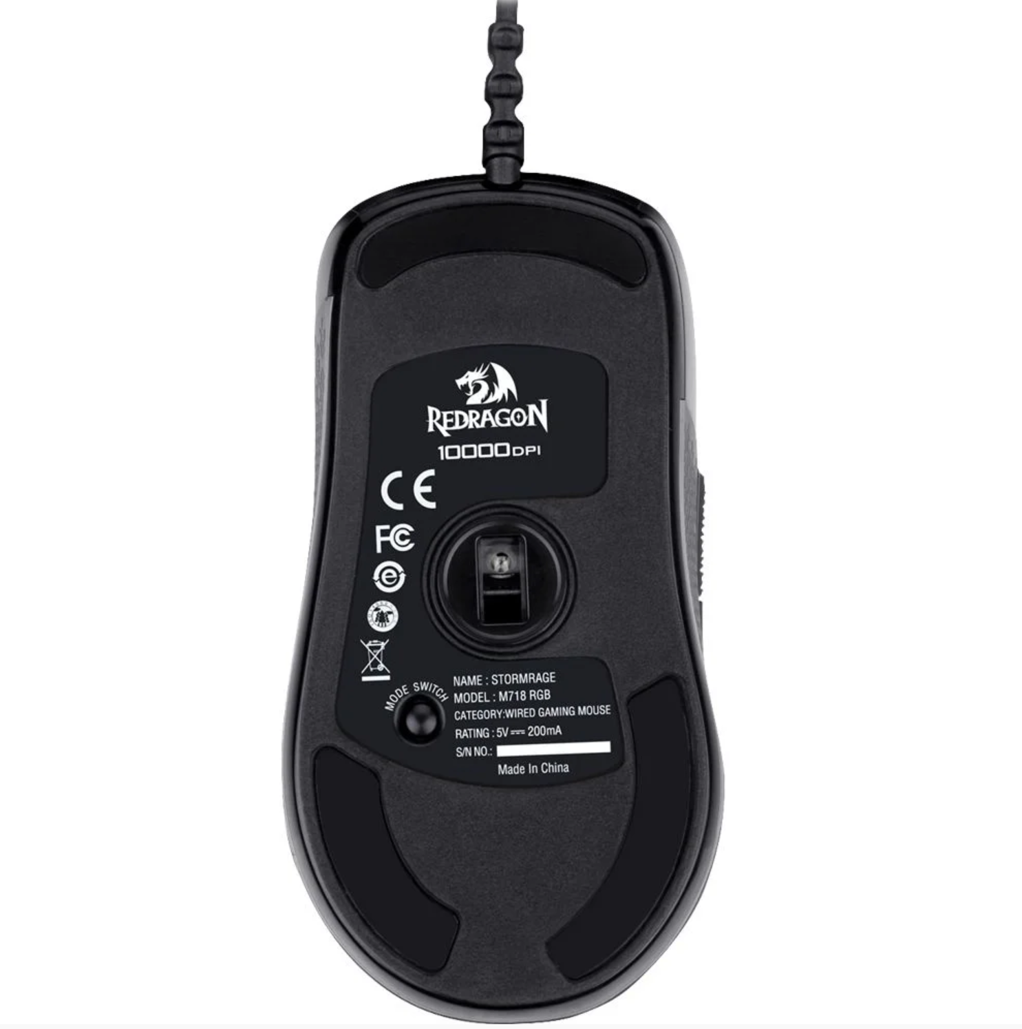 MOUSE USB REDRAGON M718 GAMER STORMRAGE PRETO BOX Modelo: Redragon St - GPJ