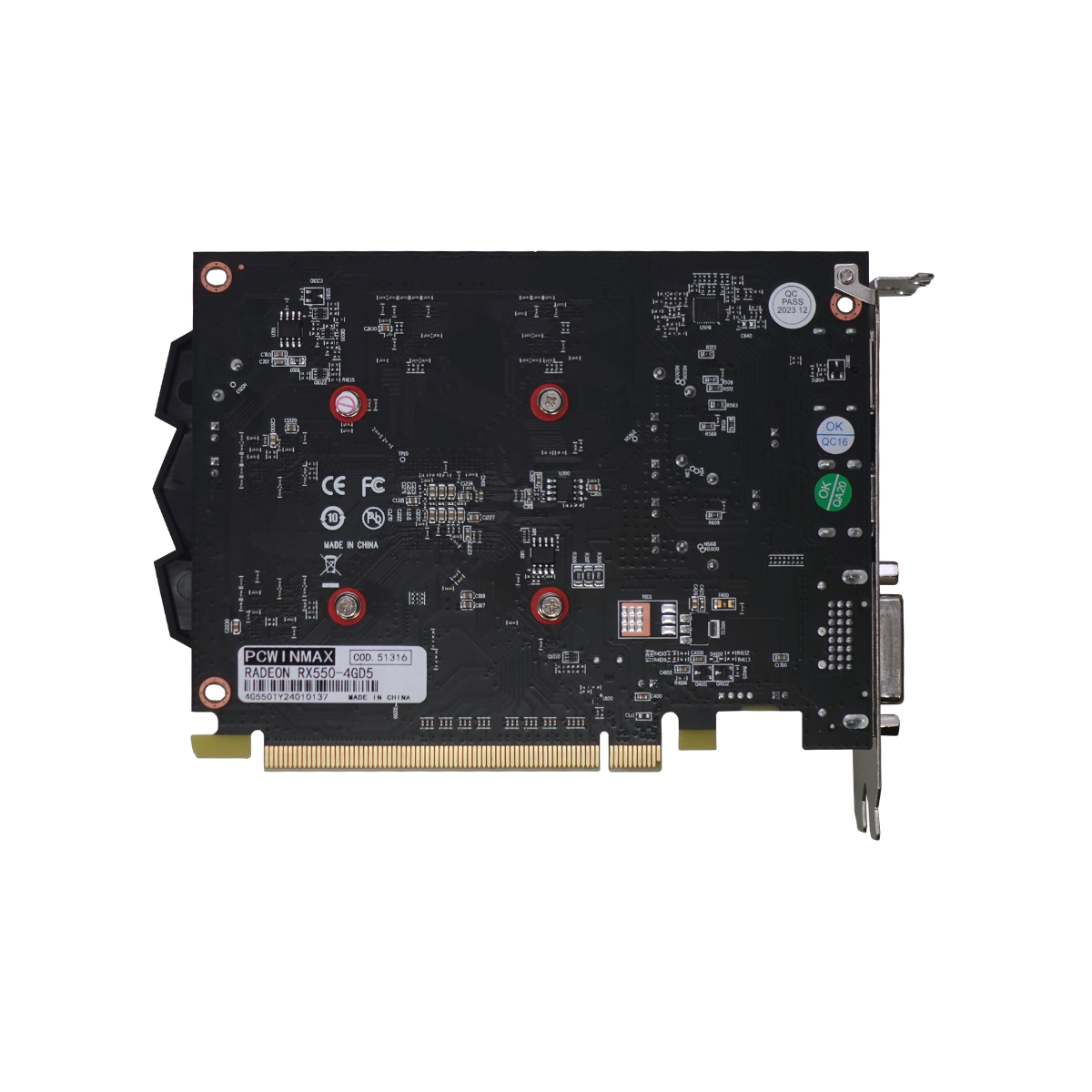 VGA PCI EXP. 4GB/128BITS RX 550 PCWINMAX RADEON RX550-4GD5-128BIT - GPJ