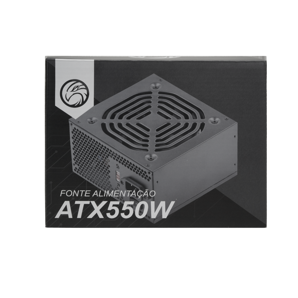 FONTE ATX 550W BRAZILPC BPC/5530-SMT 24 PINOS BOX - GPJ