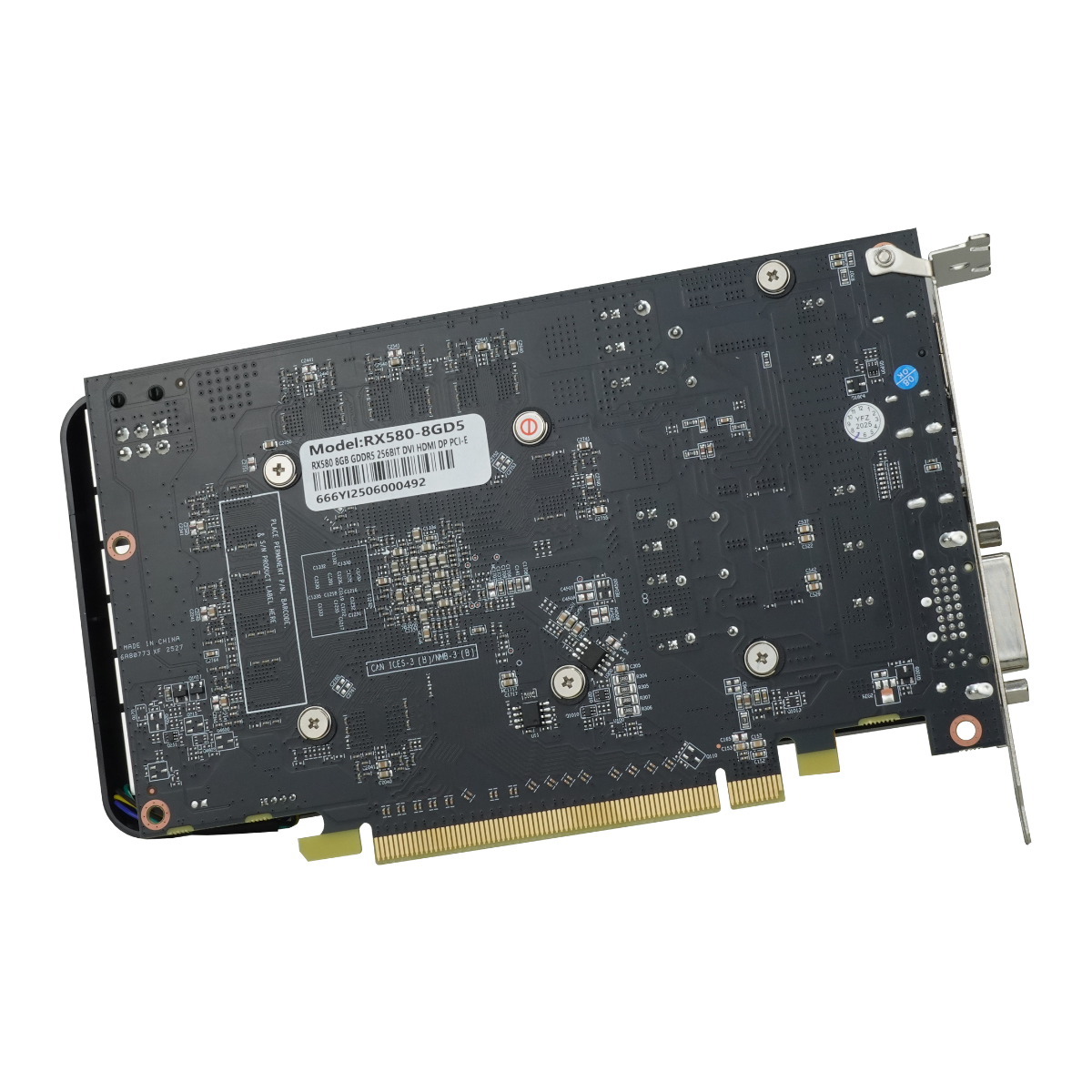 VGA PCI EXP. 8GB/256BITS RX 580 WINNFOX RX580-8GD5 GDDR5 BOX IF - GPJ