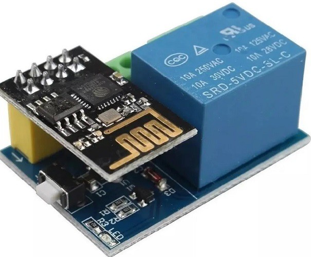Módulo Adaptador com Relê e Módulo WIFI ESP8266 ESP-01 - ACEPIC Tecnologia