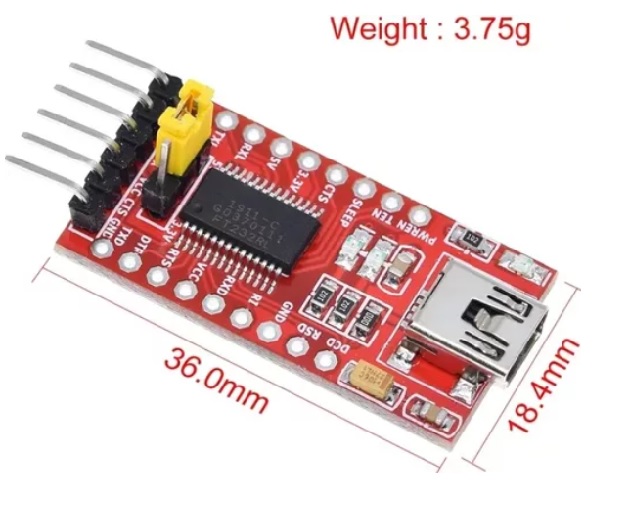 Módulo Conversor USB-Serial FTDI-FT232RL - ACEPIC Tecnologia
