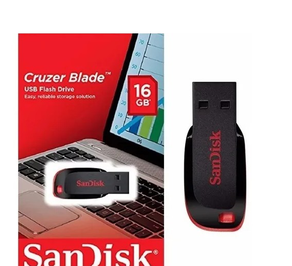 PENDRIVE SANDISK 16GB - Conexão sem limites