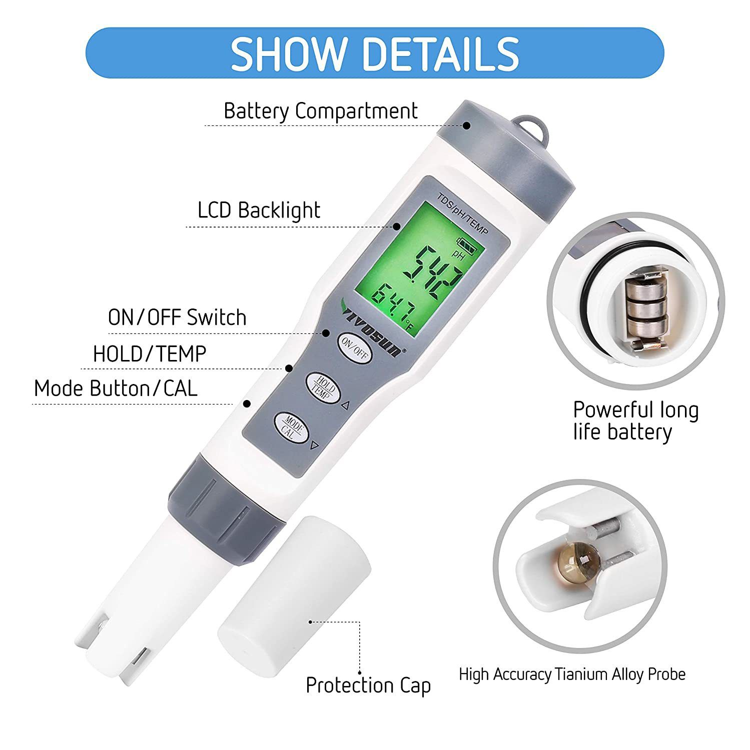 Medidor pH e EC digital | Medidor Dital de pH e Eletrocondutividade | - Grow Pro Cultivo Indoor ...
