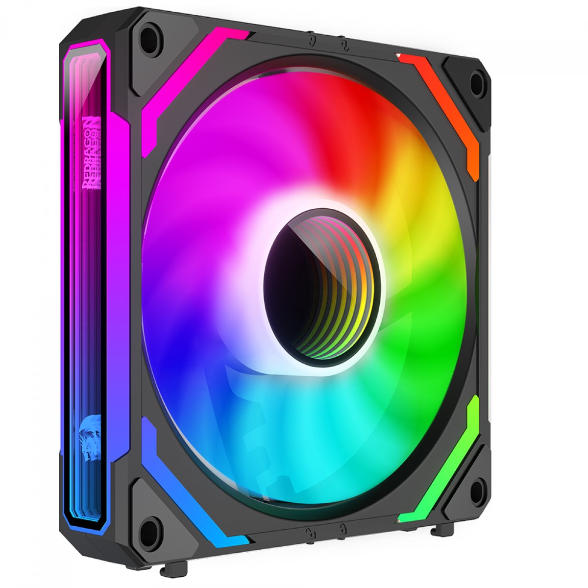 Kit com 3 Fans Redragon Magnetico ARGB Infinity Mirror Pretas ...