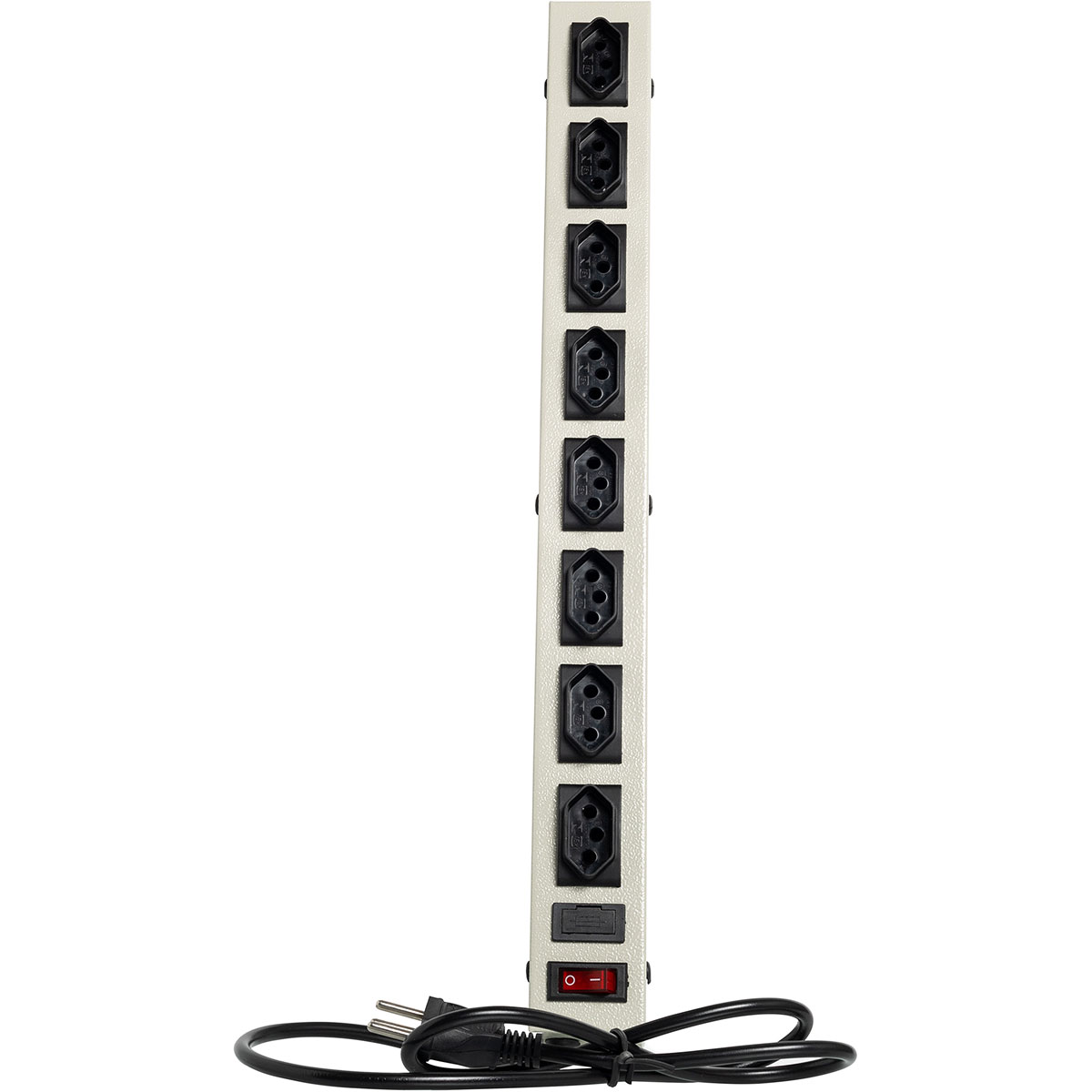 Filtro de Linha 8 Tomadas Espaçadas Metal Cinza - Ion Cabos