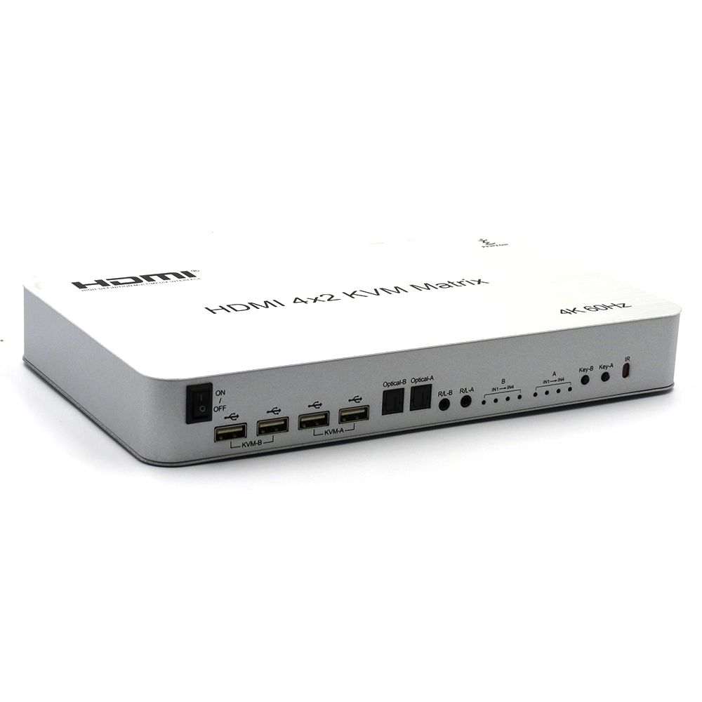 Switch Matrix HDMI 4x2 KVM - Ion Cabos