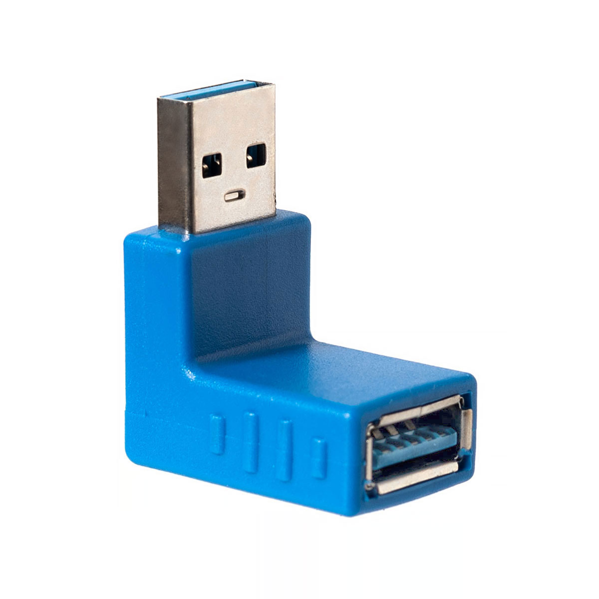 Adaptador USB 3.0 em L - Macho x Fêmea - Ion Cabos