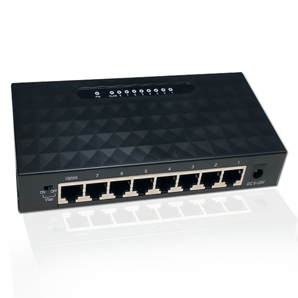 Switch de rede 8 portas Gigabit - Ion Cabos