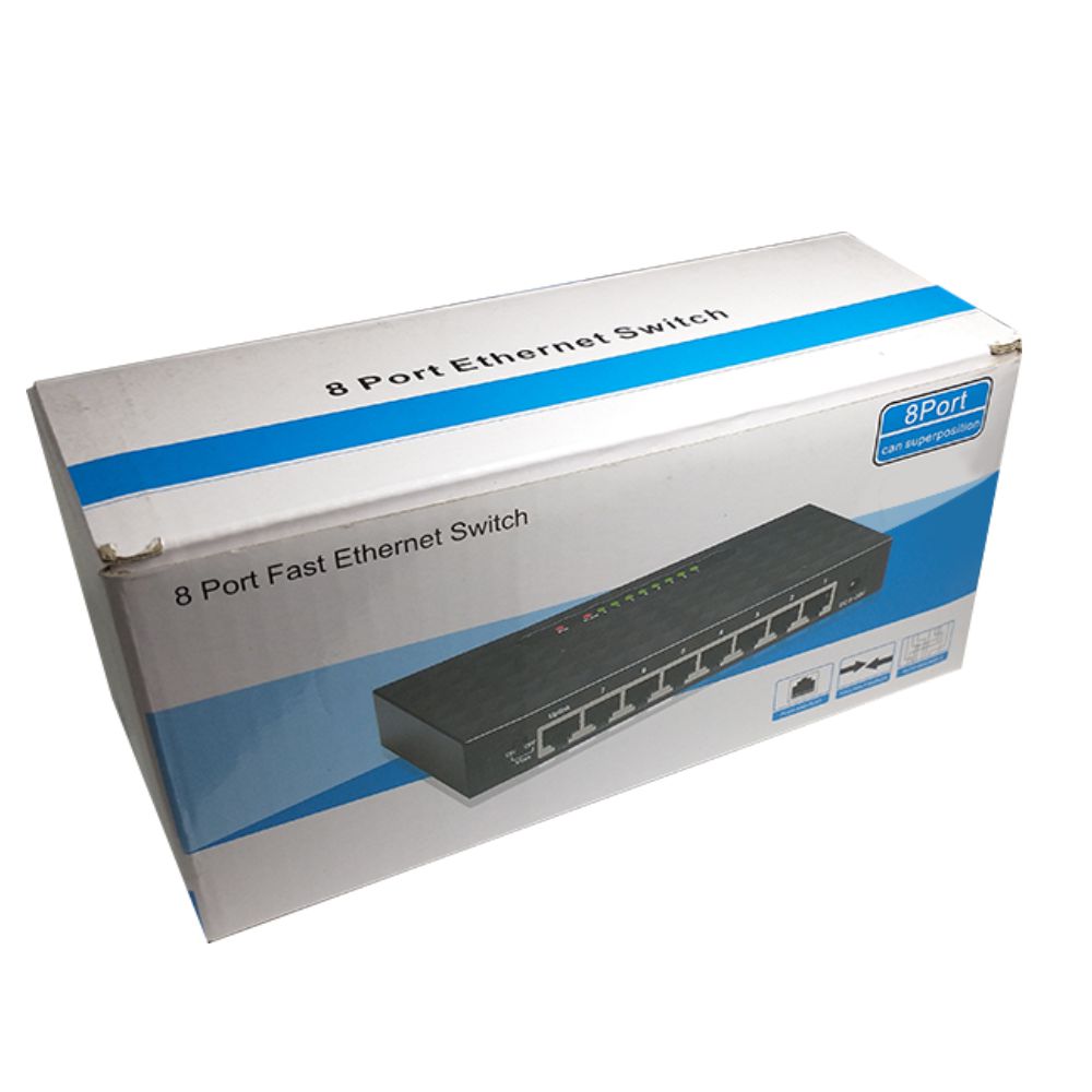 Switch de rede 8 portas Gigabit - Ion Cabos