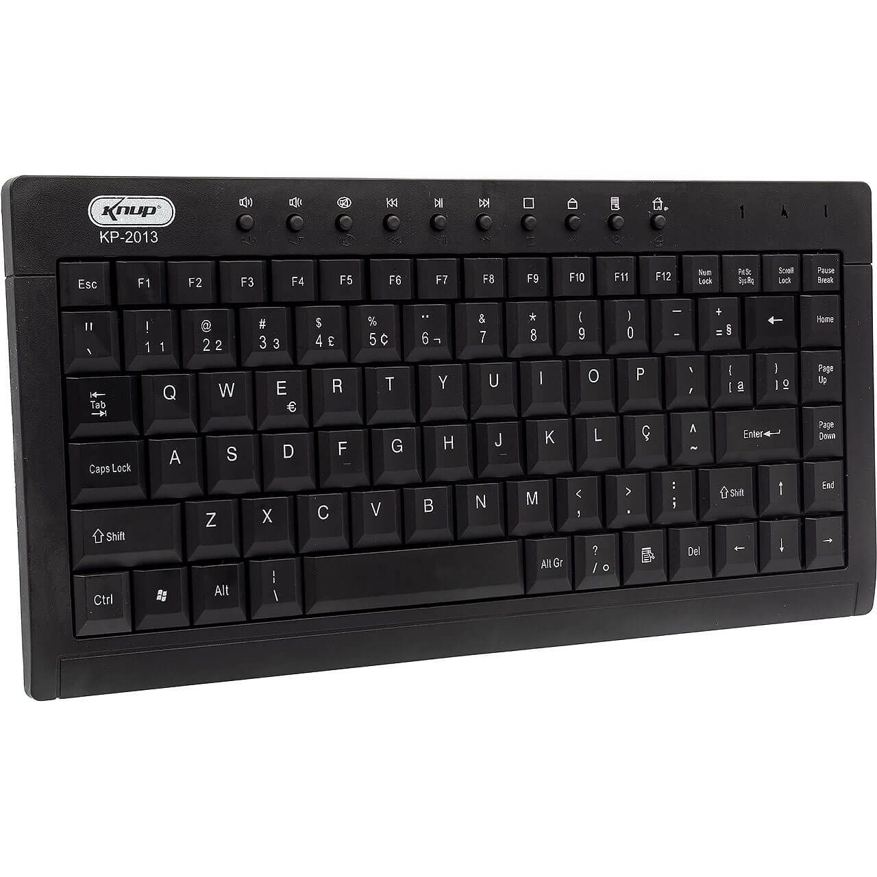 Mini Teclado USB Multimídia ABNT2 KP-2013 Knup - Ion Cabos
