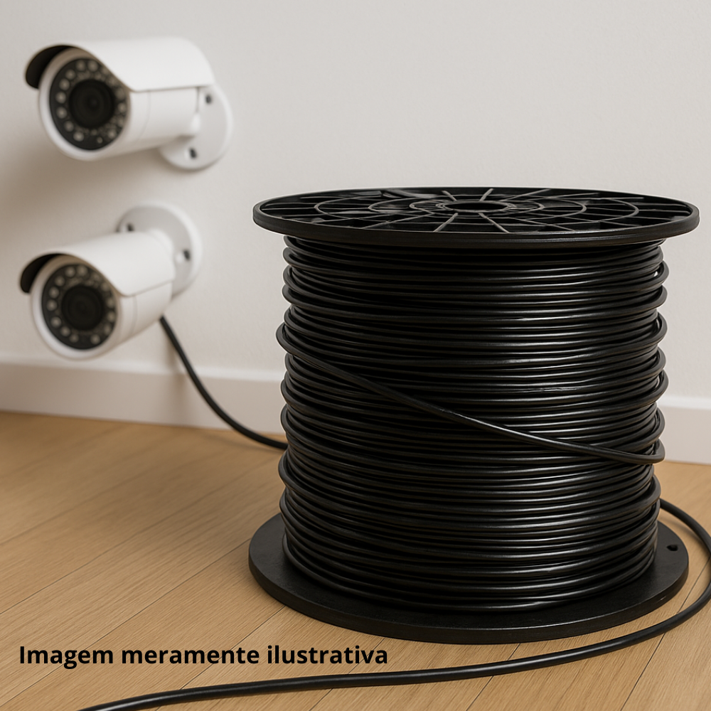 Cabo CFTV 4 Pares 305m Preto - Ion Cabos