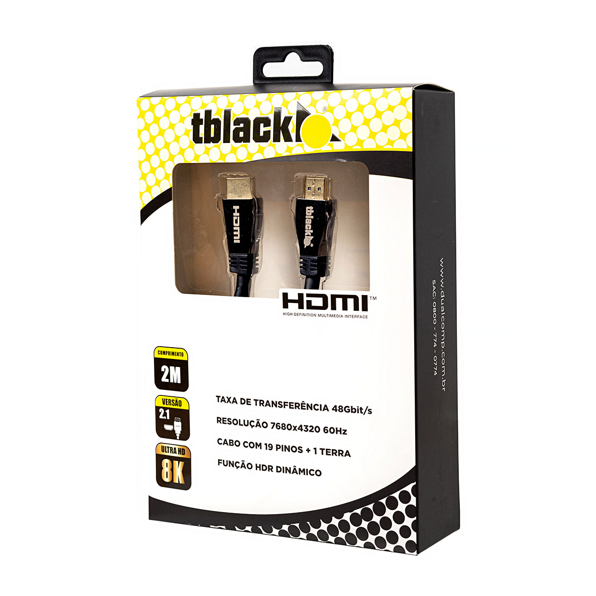 Cabo HDMI 2.1 Ultra HD 8k com HDR Dinâmico - Ion Cabos