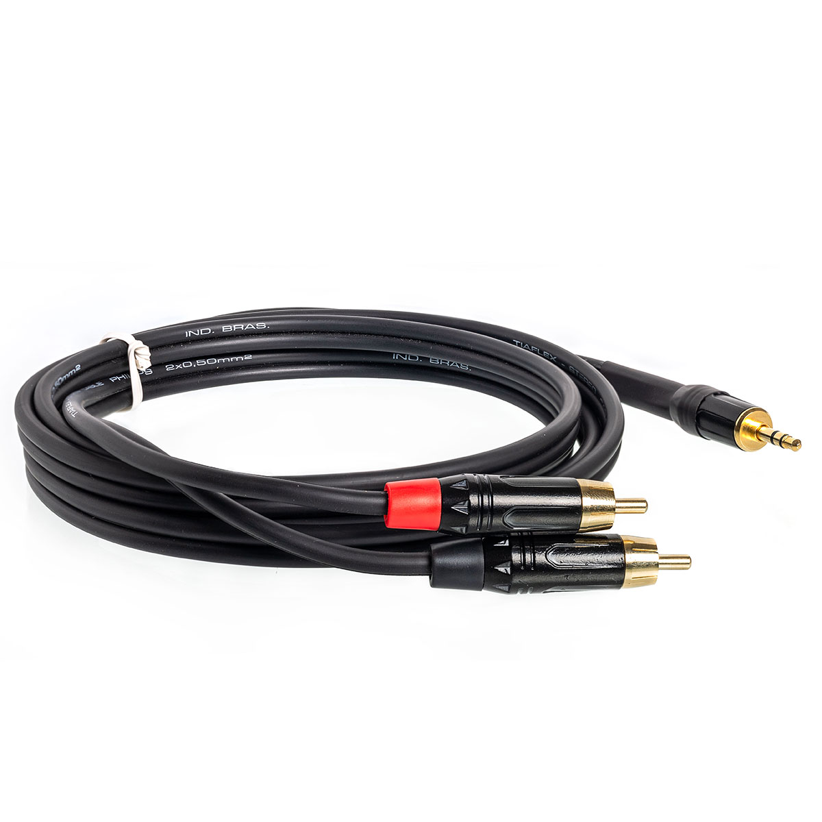 Cabo P2 RCA LxR Profissional Ion Black - Ion Cabos