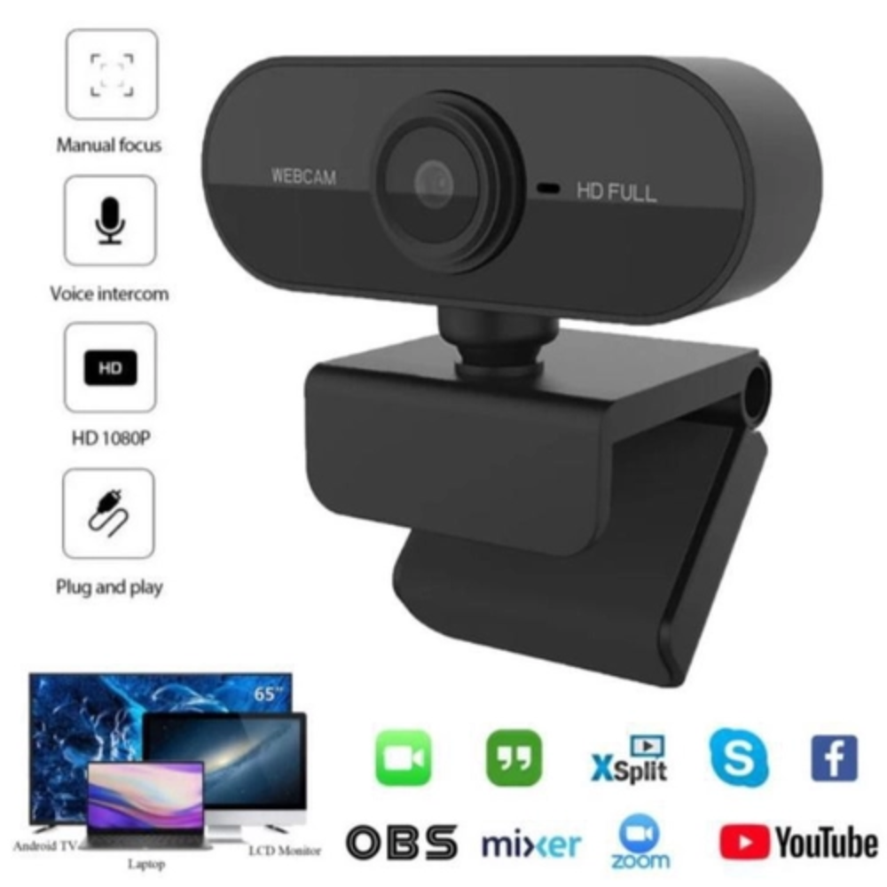 Câmera Webcam Full Hd 1080P Usb 2.0 - Ion Cabos