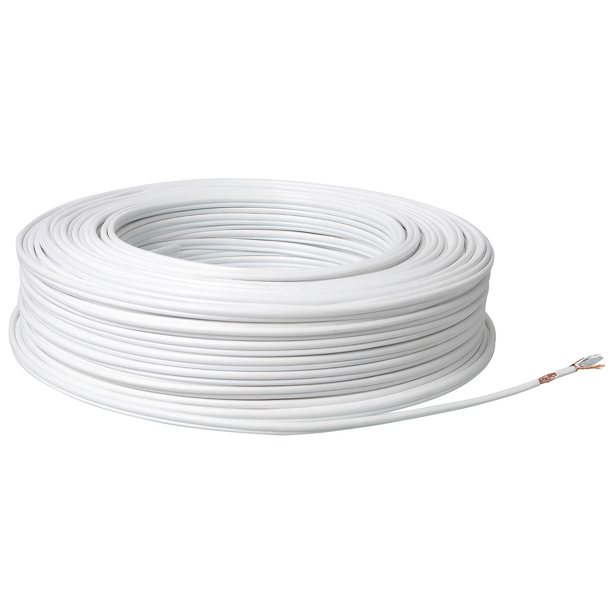 Cabo 4mm Coaxial Dupla Blindagem Bipolar Sólido - 100 metros - Ion Cabos