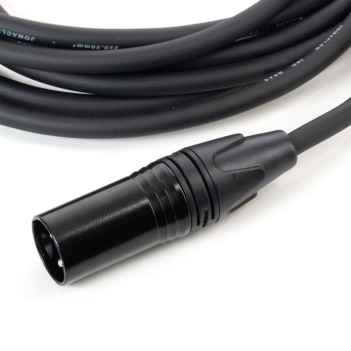 Cabo P2 L (90 graus) para XLR Macho TBlack - Ion Cabos