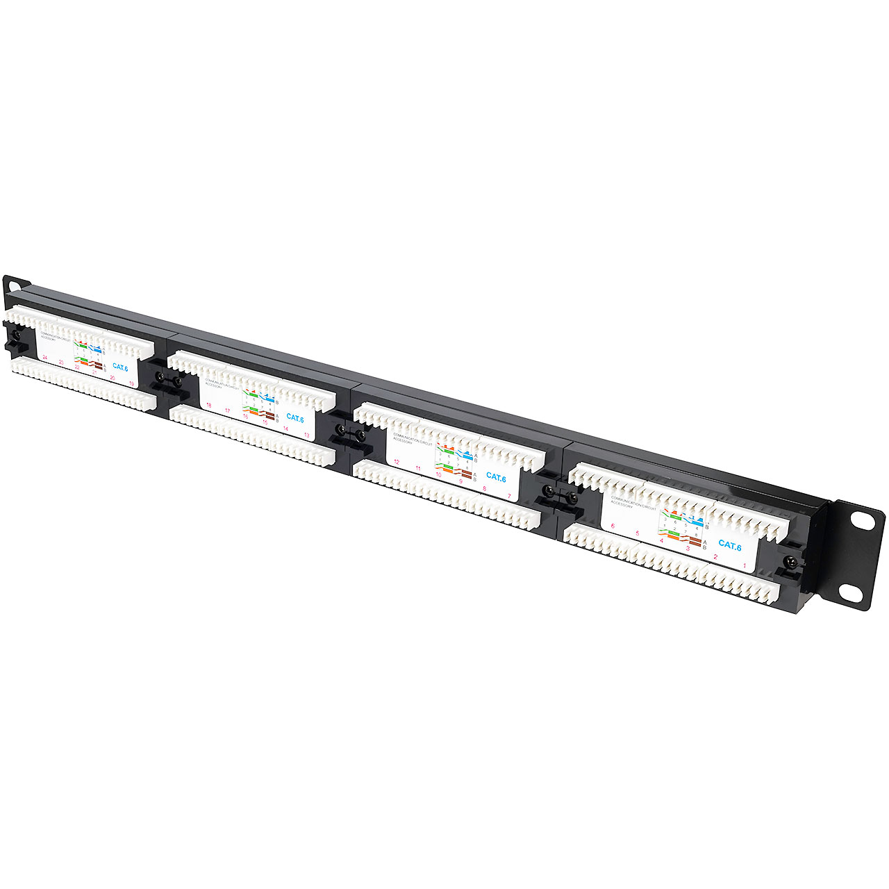 Patch Panel Universal com 24 Portas CAT-6 - Ion Cabos