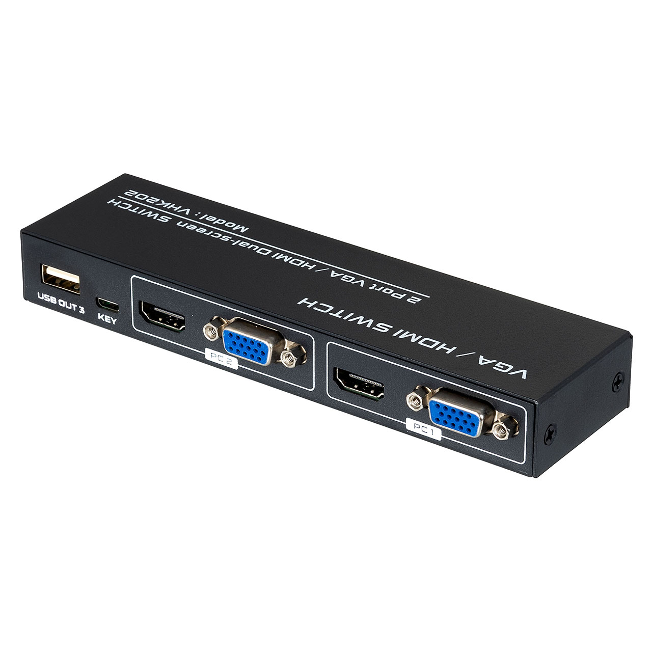 Switch VGA/HDMI 2 portas Dual Screen VHK202 - Ion Cabos