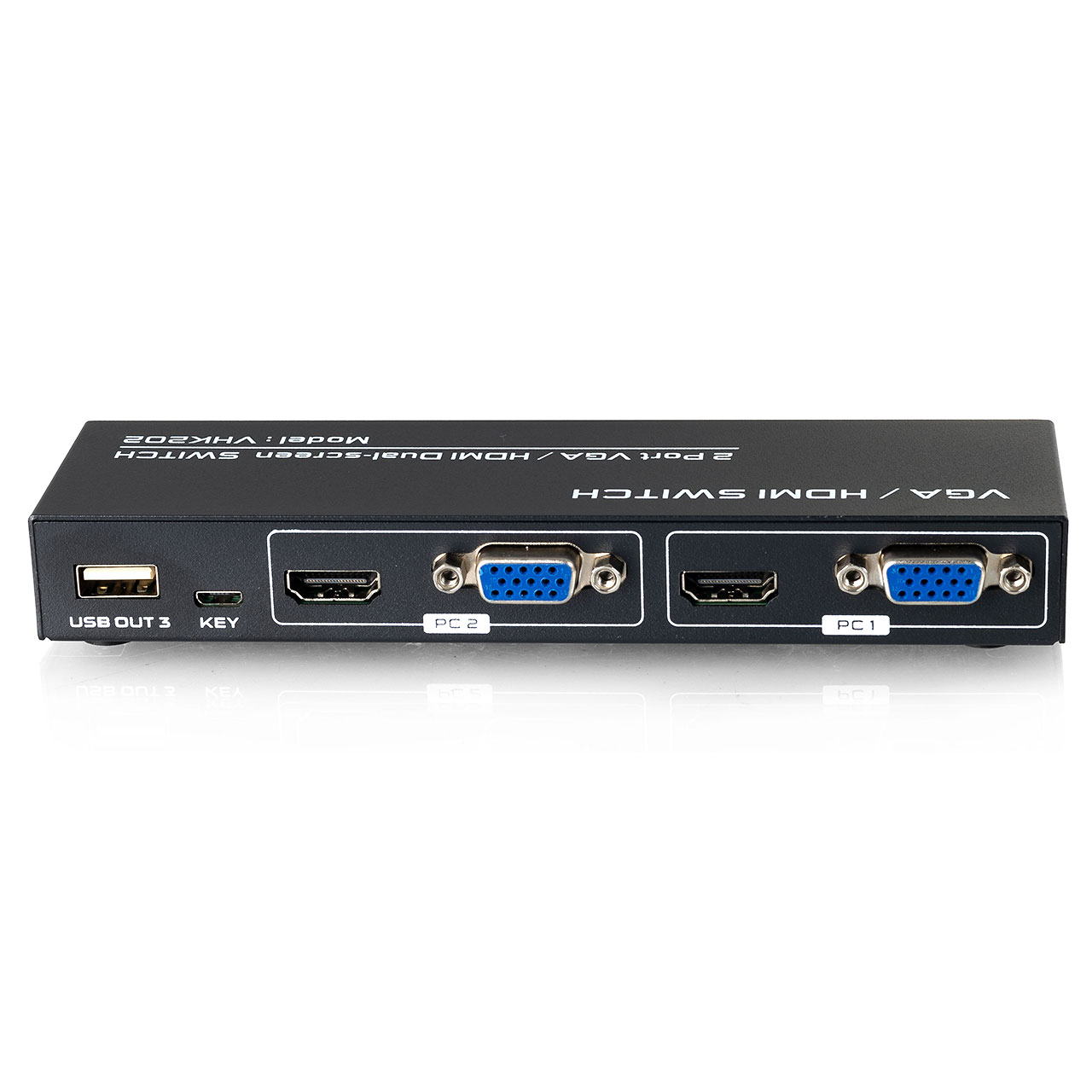 Switch VGA/HDMI 2 portas Dual Screen VHK202 - Ion Cabos
