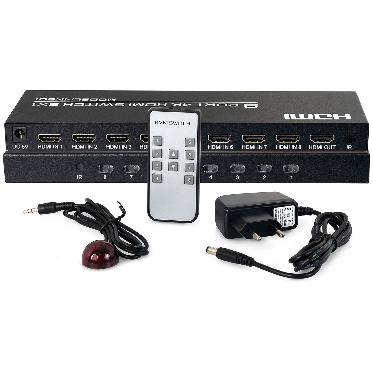 Switch HDMI 4k 8x1 - Ion Cabos